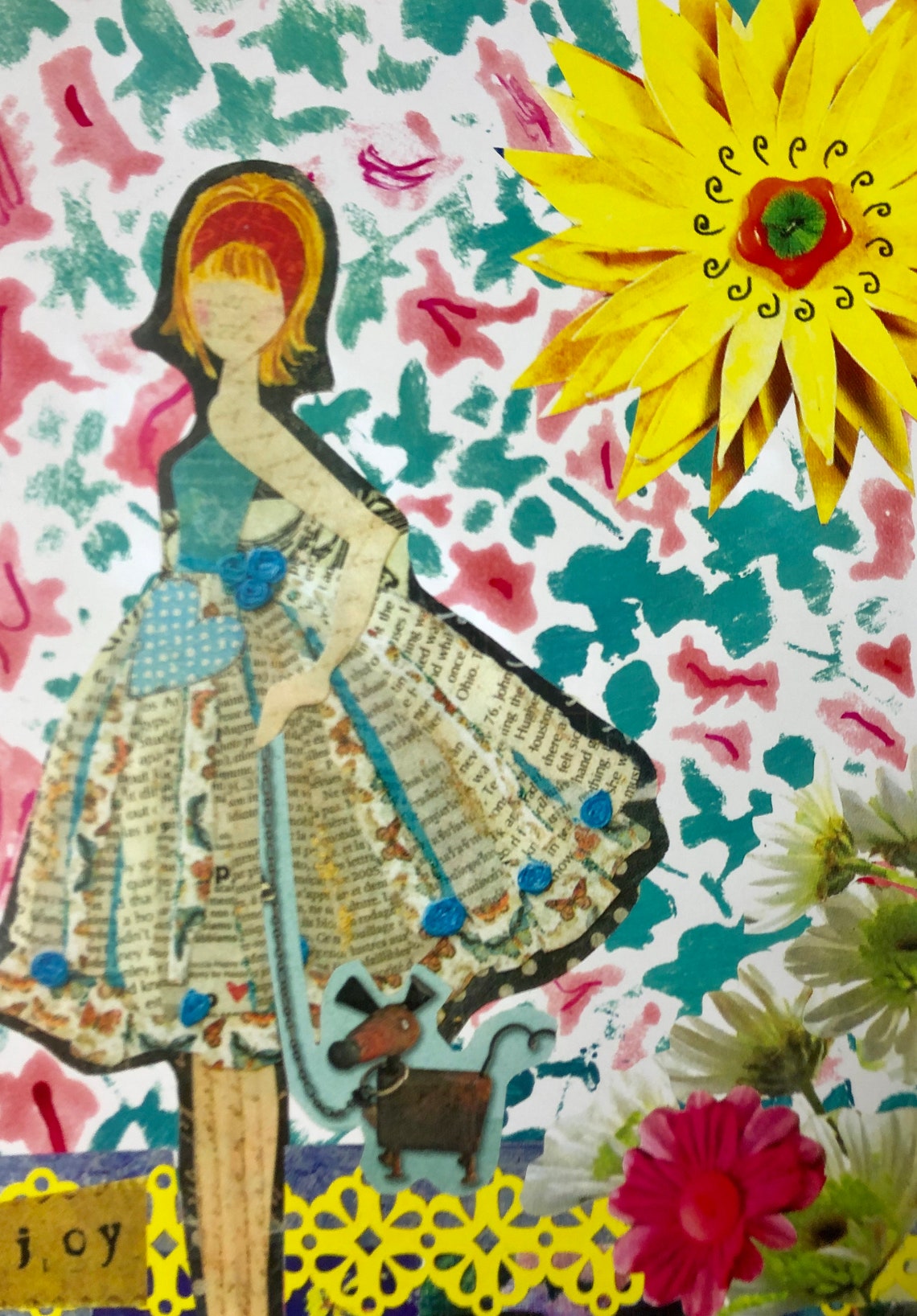 Joy Collage Print A4 Print Home Decor Joy Art A4 Art - Etsy