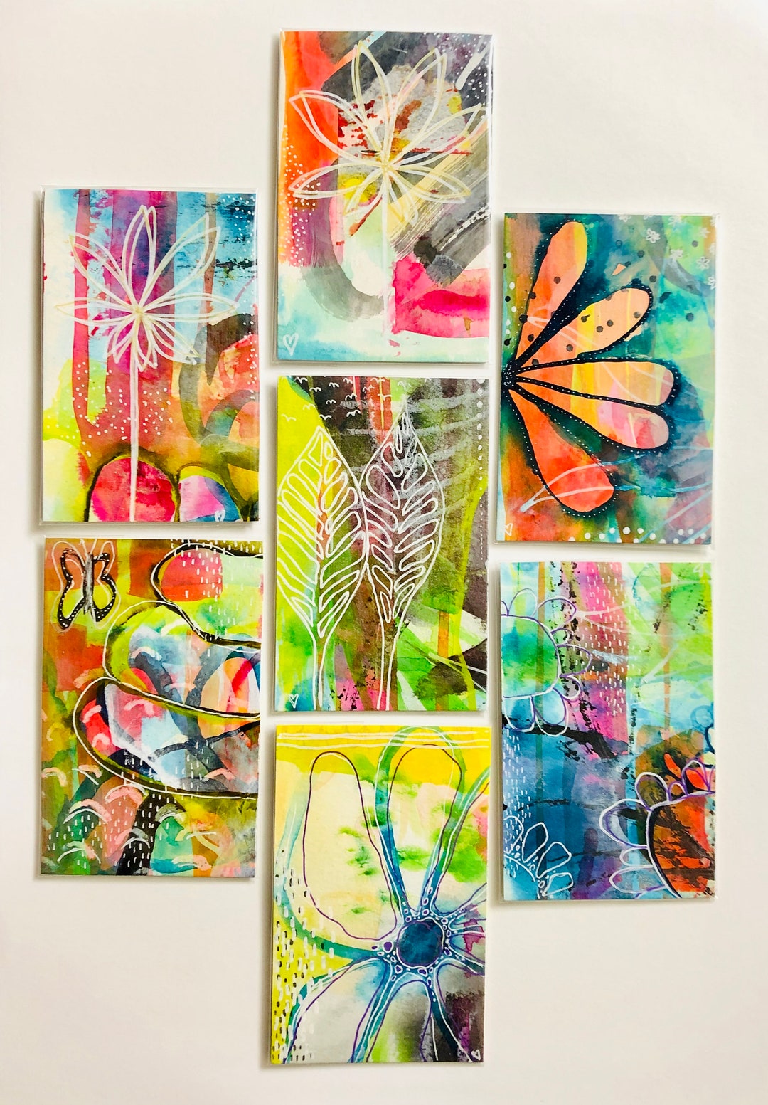 Original Acrylic Artworks, Botanical Painting - Etsy