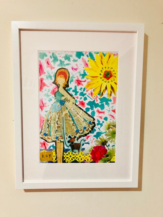 Joy Collage Print A4 Print Home Decor Joy Art A4 Art | Etsy