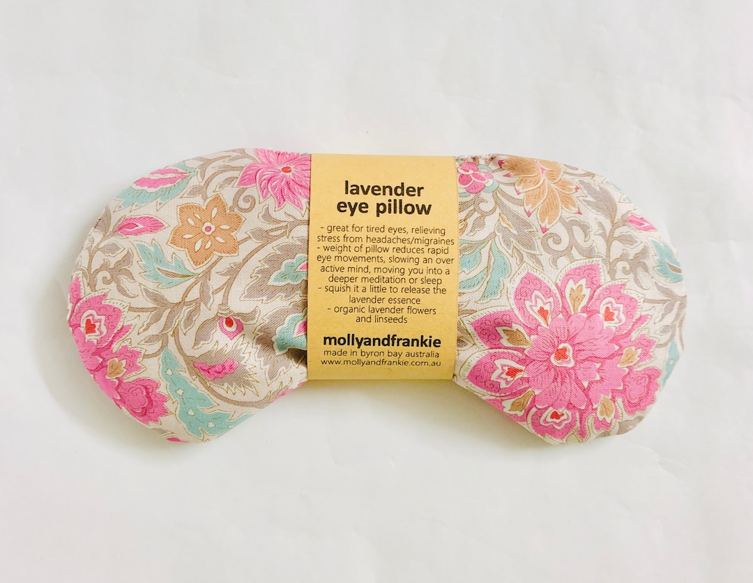 Lavender and Organic Linseed Eye Pillow, Weighted Eye Pillow - Etsy Australia