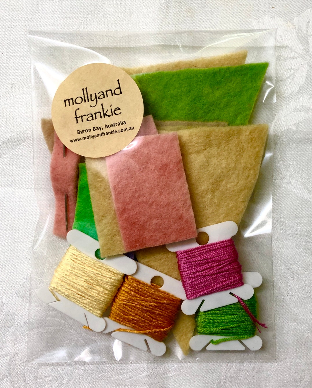 Wool Felt Bunting Craft Kit, DIY Kit Citrus - Etsy