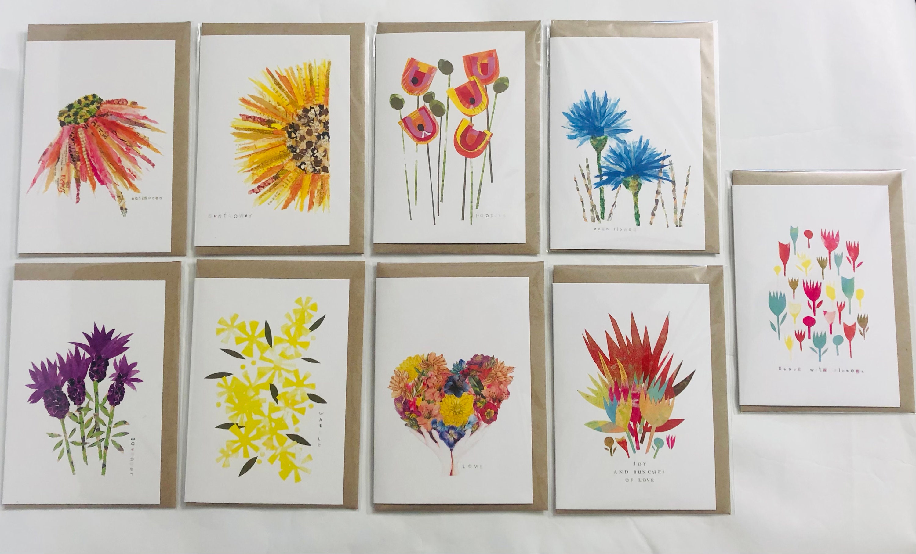 Botanical Art Gift Cards, Flower Cards - Etsy Australia