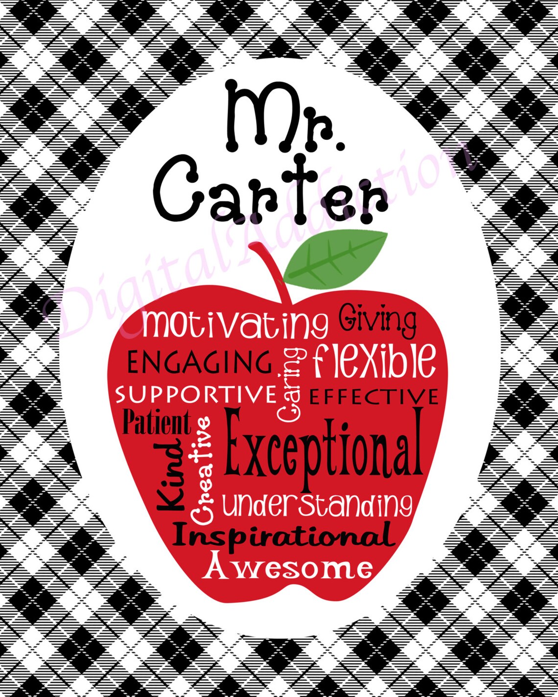Teacher Appreciation... Personalized Digital Download... | Etsy