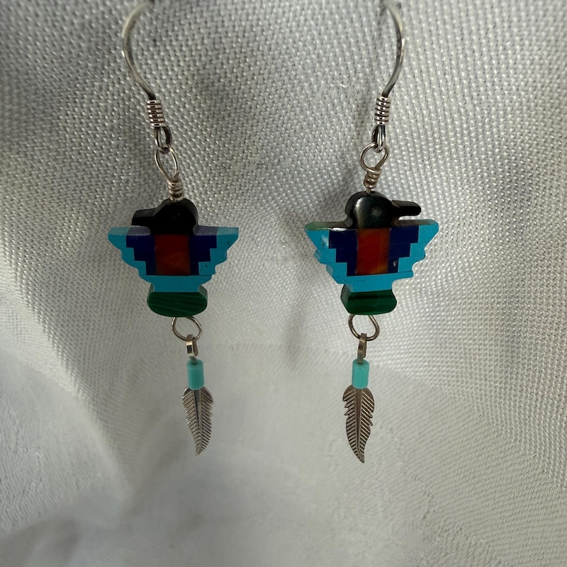 Zuni Thunderbird Earring - Etsy