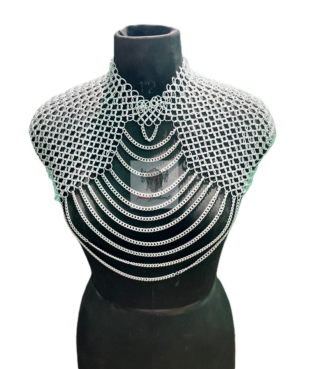 Aluminum Chainmail Shoulder Collar, Medieval Draped Armor Body Chain - Etsy