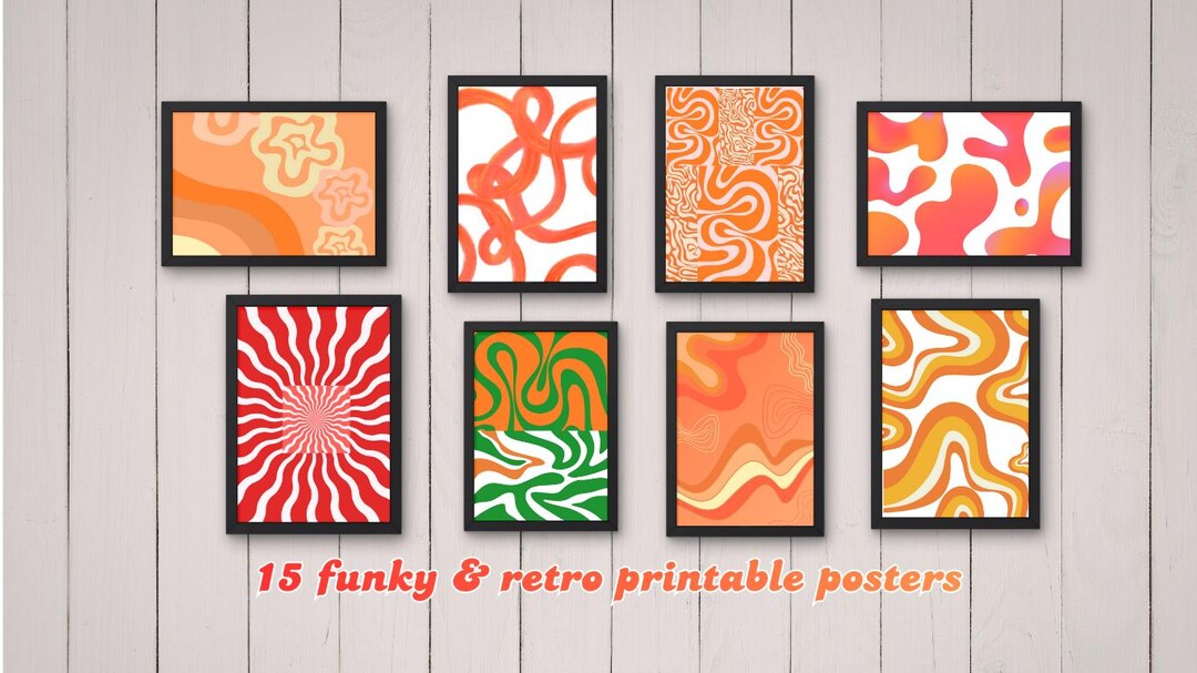 Retro Funky Posters to Print - Etsy