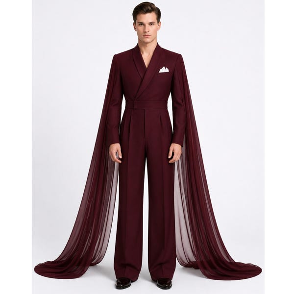 Mens Formal Cape Suit - Etsy
