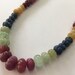 Emerald Multi Sapphire Melon Carving Necklace Wt 349 Carats Size 7.2x2 ...