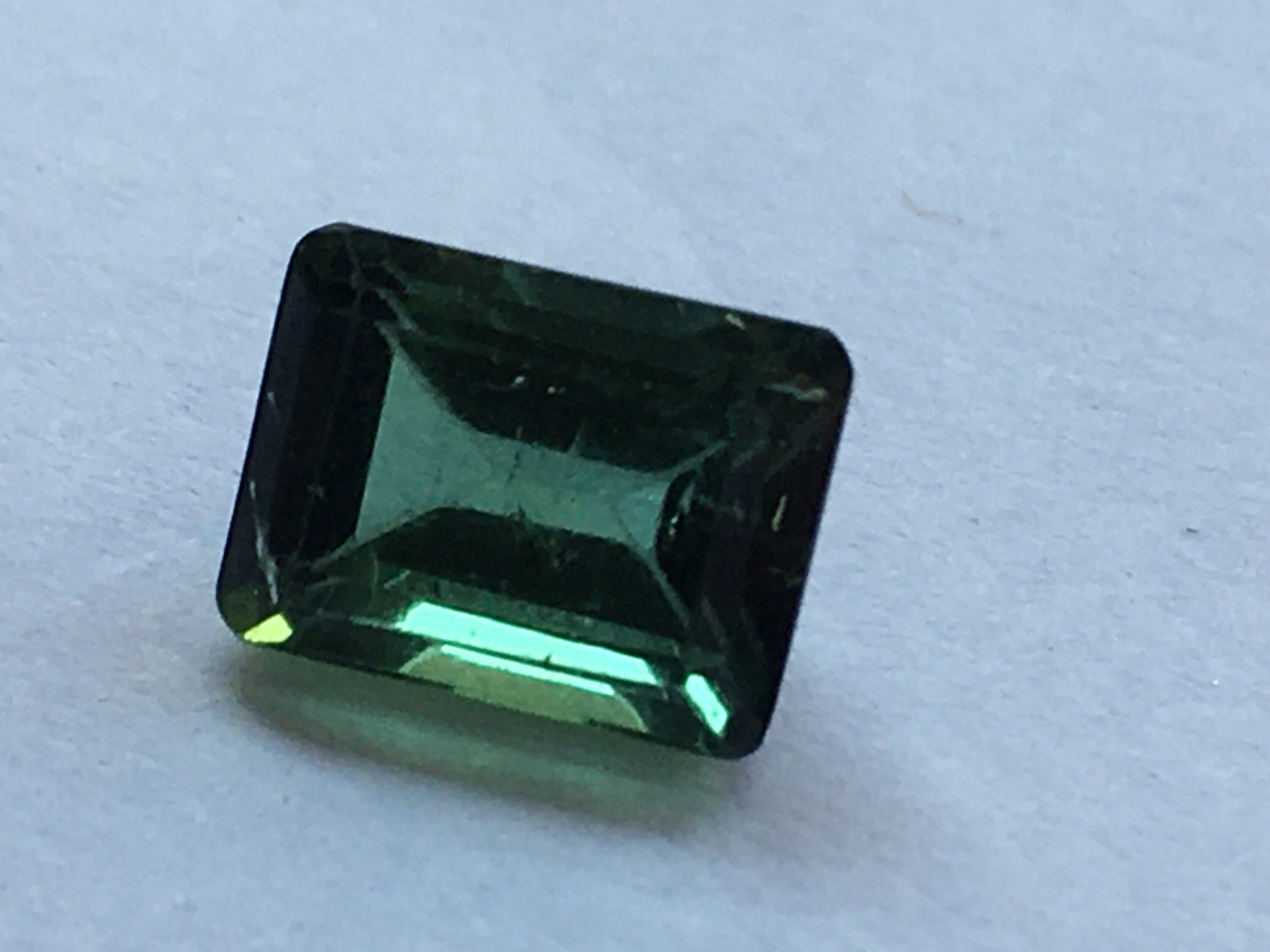 Delightful very rare mint green tourmaline octagon cut wt 2 | Etsy
