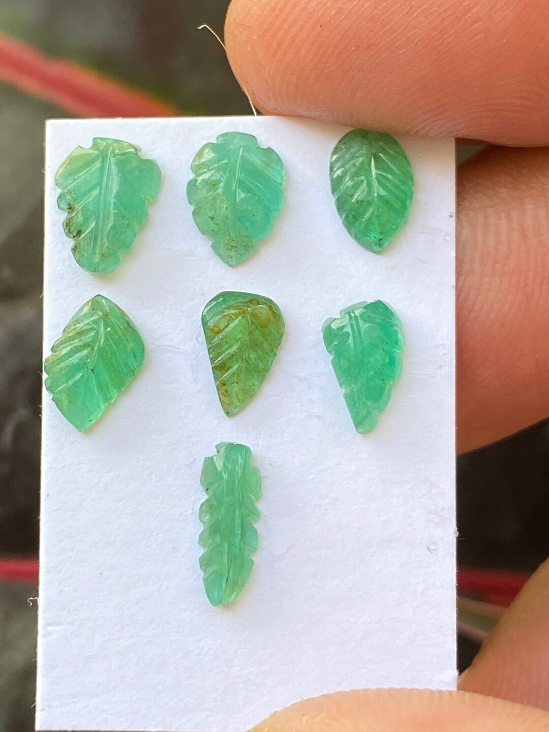 Cute Very Rare Natural Emerald Carving Zambian Mines Weight 5 Carats ...