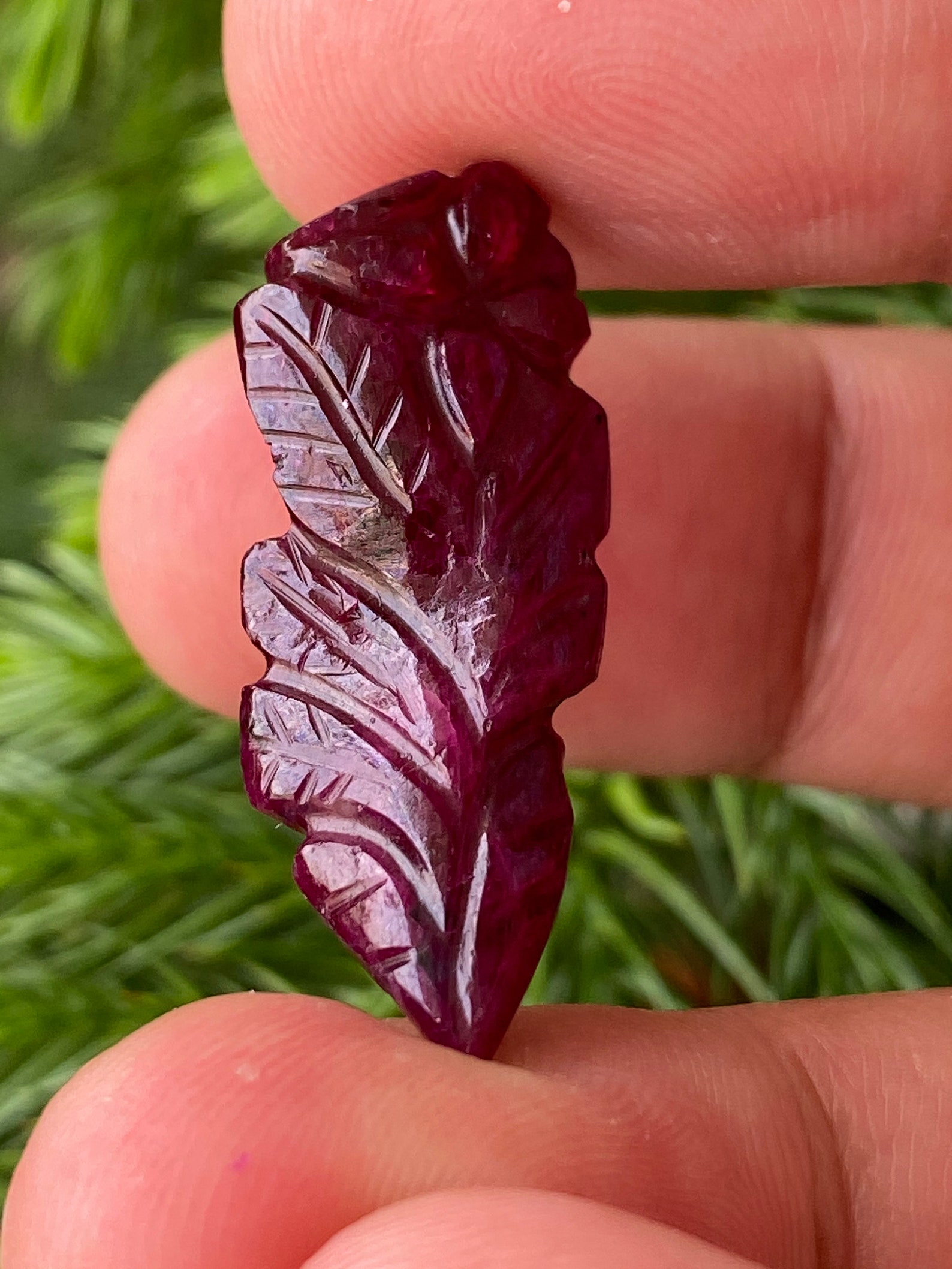 One of a Kind Very Rare Natural Ruby Handmade Rose Carving - Etsy
