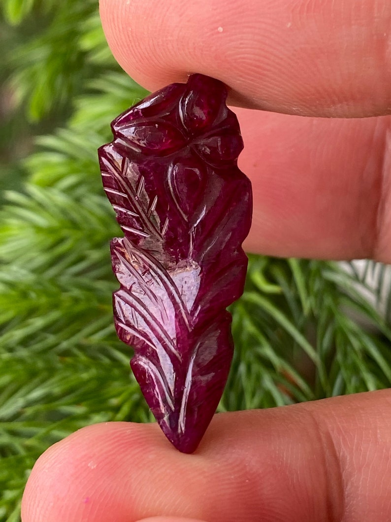 One of a Kind Very Rare Natural Ruby Handmade Rose Carving - Etsy