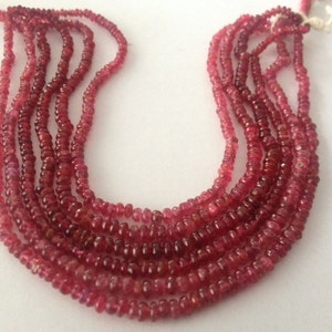 Red Spinel Beads Burmese Mines Exclusive Rare Size Collection Item ...
