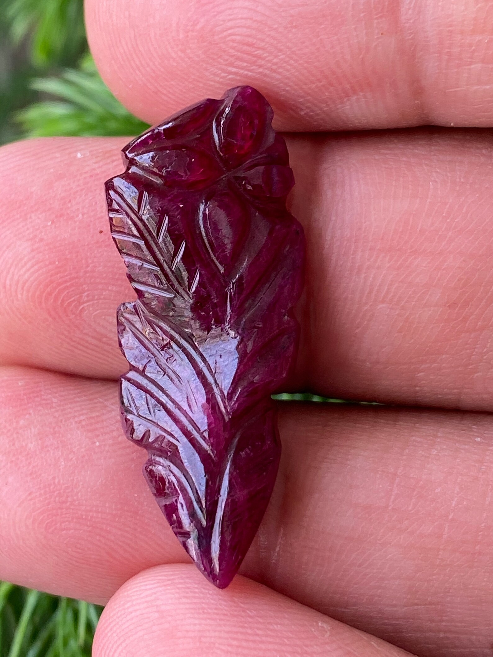 One of a Kind Very Rare Natural Ruby Handmade Rose Carving - Etsy