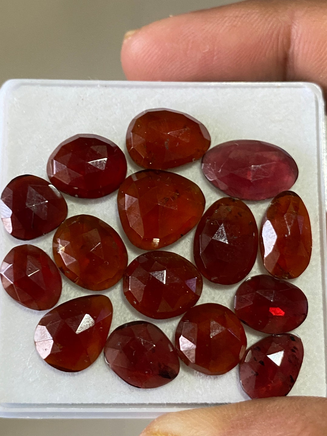 Stunning Rare Rosecut Red Garnet Fancy Garnet Rosecut Pcs 14 - Etsy