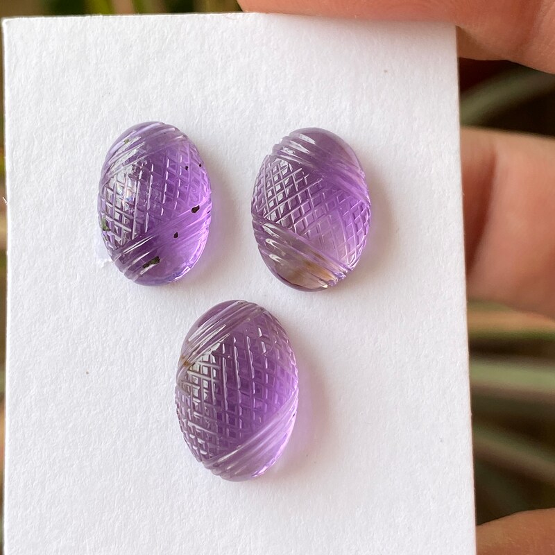 Hand Carved Amethyst - Etsy