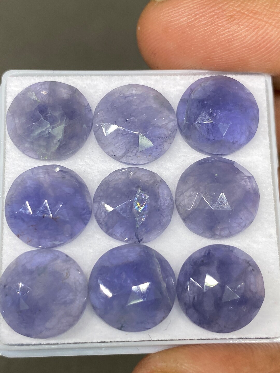 Wonderful Rare Iolite Rosecut Round Wholesale Lot Weight 37 Carats Size ...