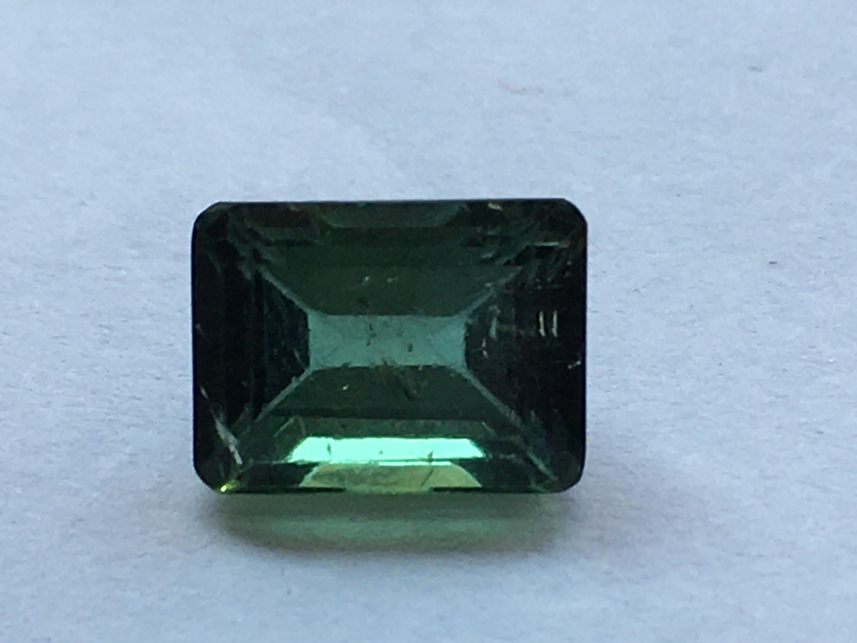 Delightful very rare mint green tourmaline octagon cut wt 2 | Etsy