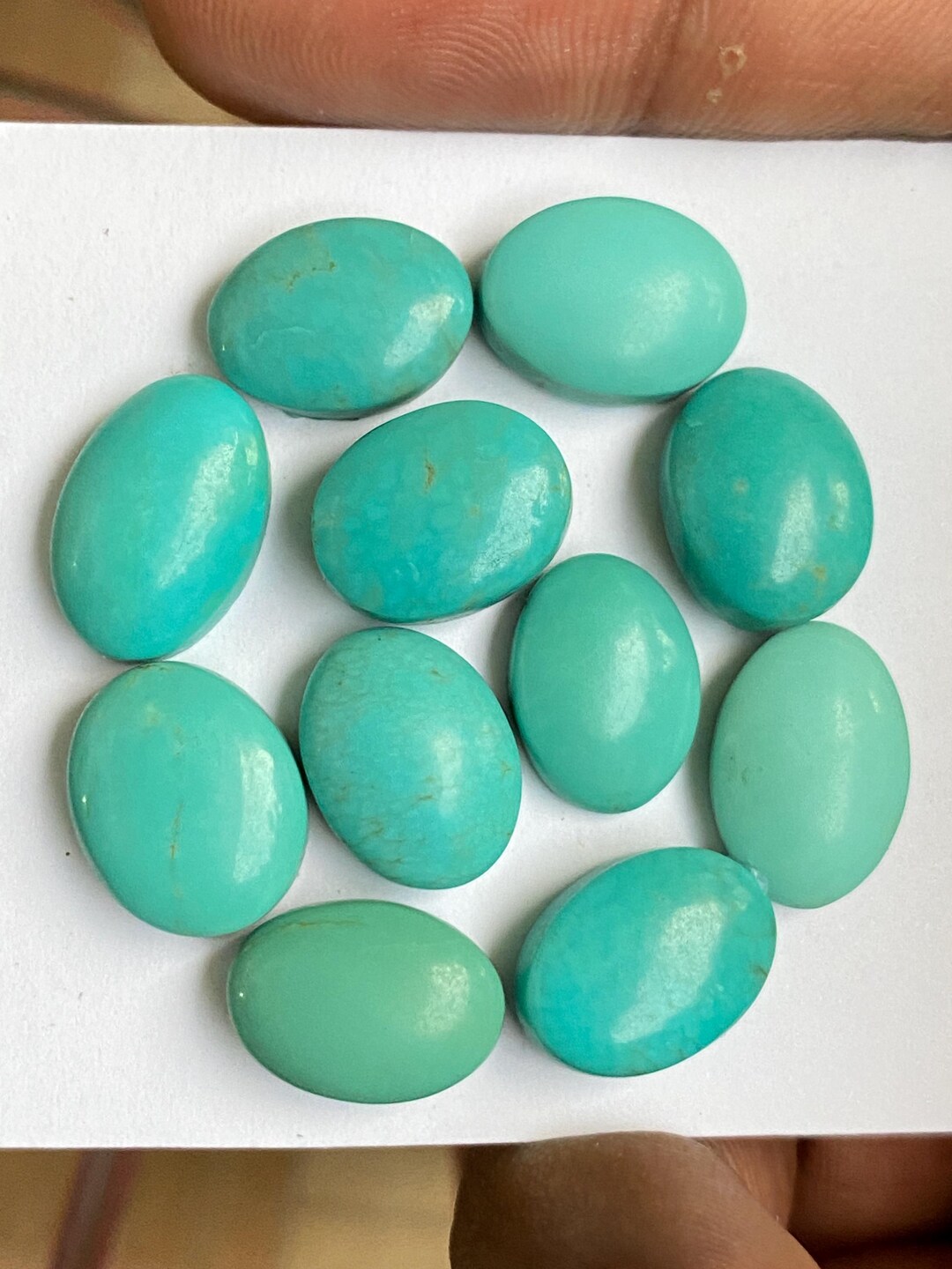 Mesmerising Rare Arizona Mines Turquoise Cabochons Natural Smooth ...