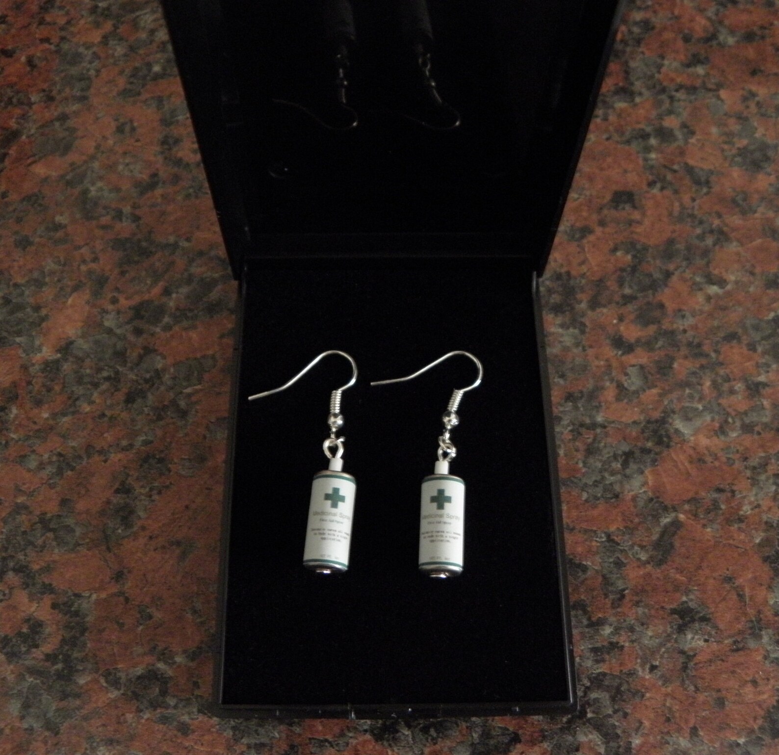 Resident Evil First Aid Spray Earrings - Video Game Jewellery ...