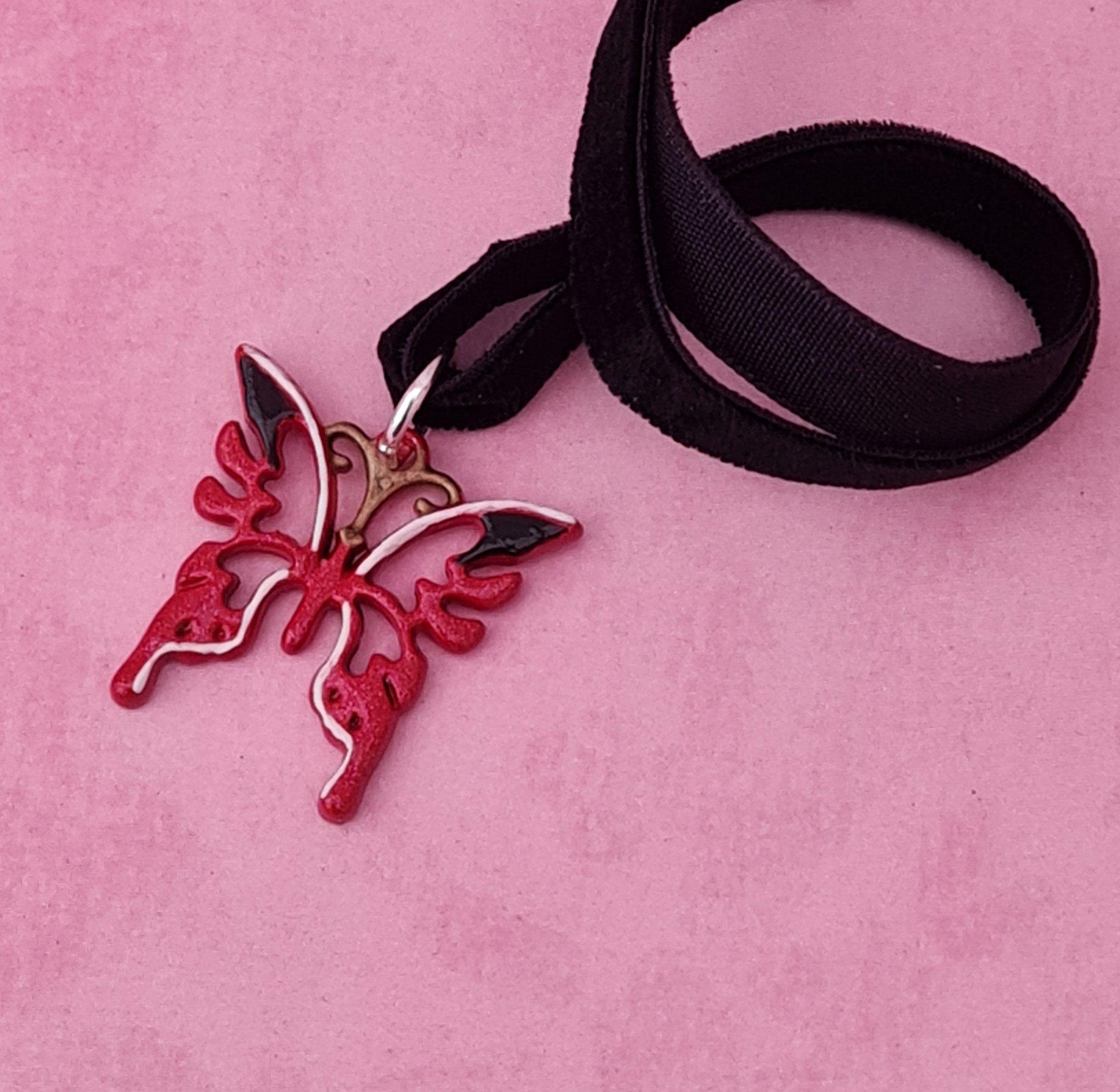 Resident Evil Ada Wong Butterfly Choker Necklace - Video Game Jewellery ...