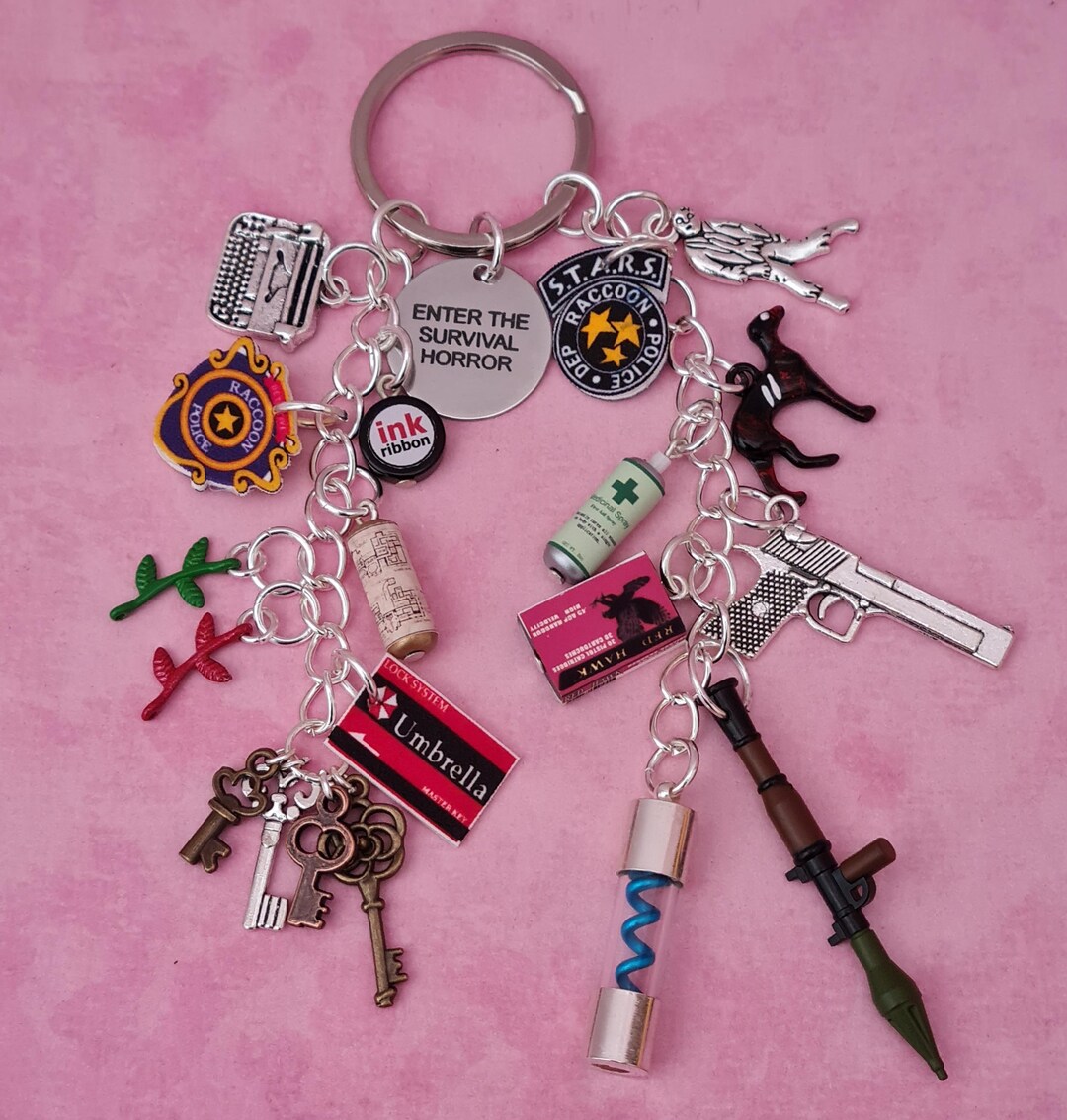 Resident Evil Enter the Survival Horror Keychain - Video Game ...
