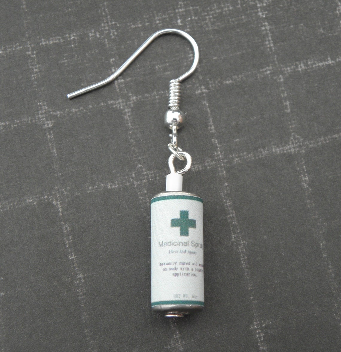 Resident Evil First Aid Spray Earrings - Video Game Jewellery ...