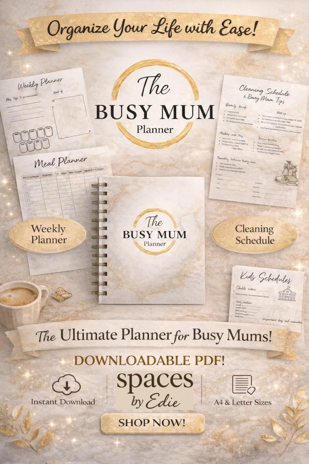 Busy Mum Planner Downloadable Pdf - Etsy