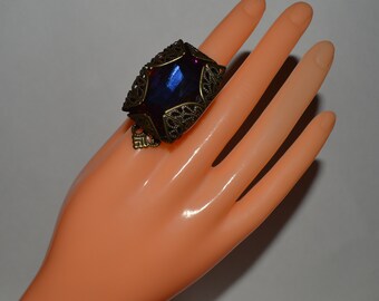 Large stone ring | Etsy