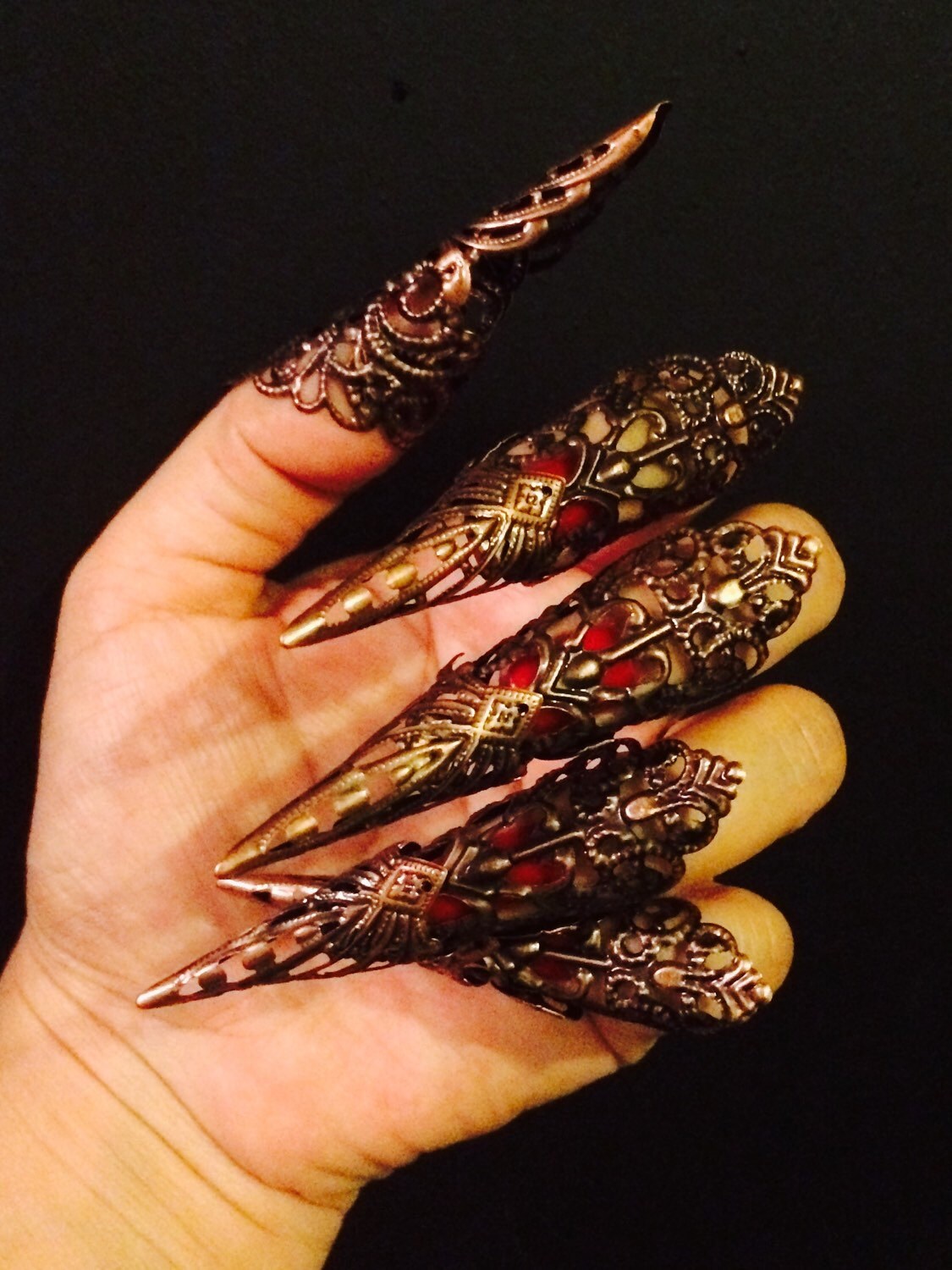 Eisen Krallen Ringe Nagelschützer NagelSpitzen Nagelringe | Etsy