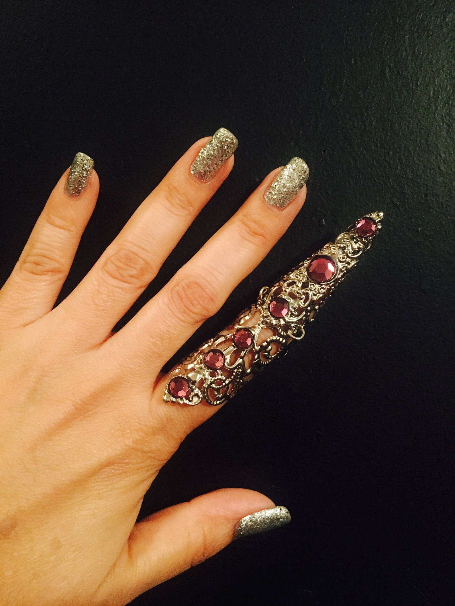 Shield Ringfull Nail Guardfull Finger Ringarmor Ringnail - Etsy