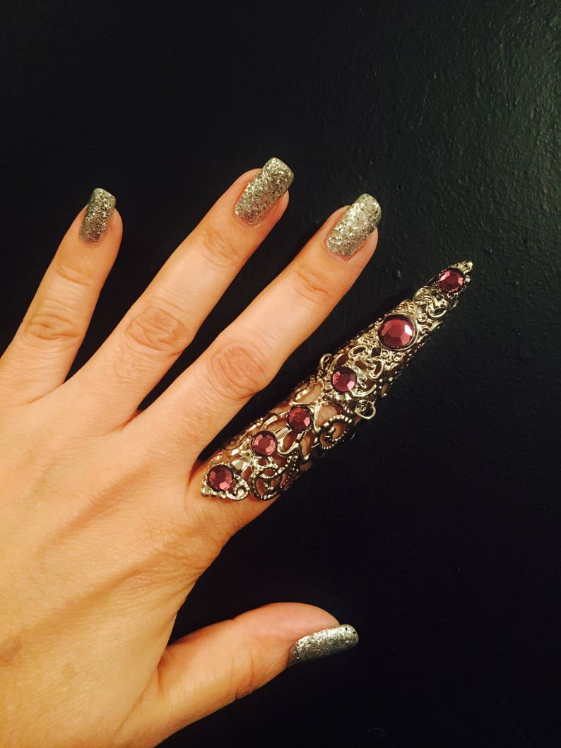 Shield ringfull nail guardFull finger ringarmor ringnail | Etsy