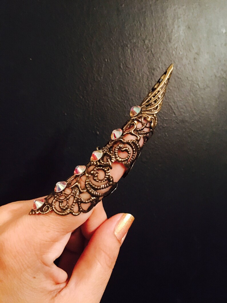 Spike Nail Guardshield Ring Armor Ring or Claw Ring Made in - Etsy