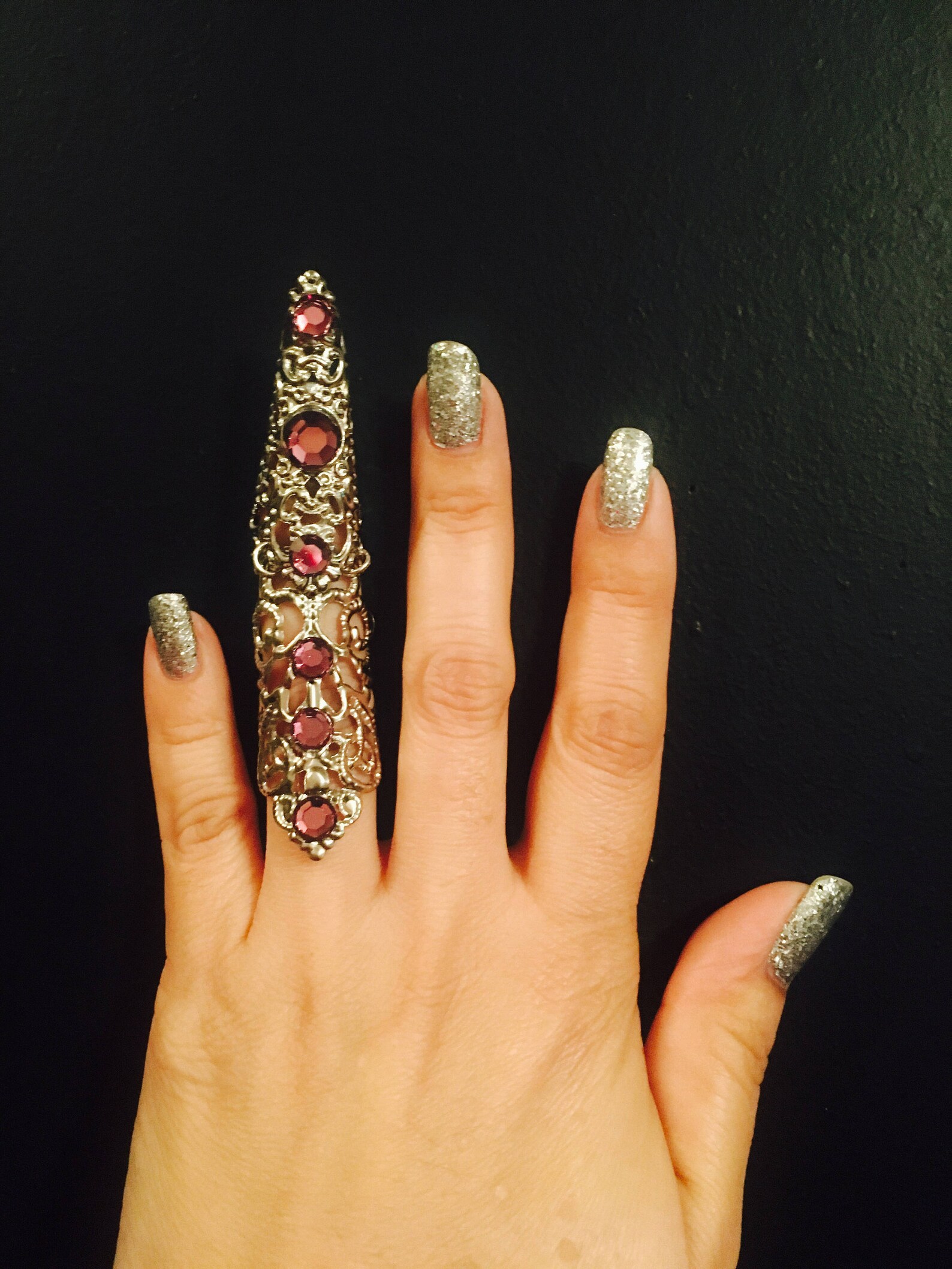 Shield Ringfull Nail Guardfull Finger Ringarmor Ringnail - Etsy