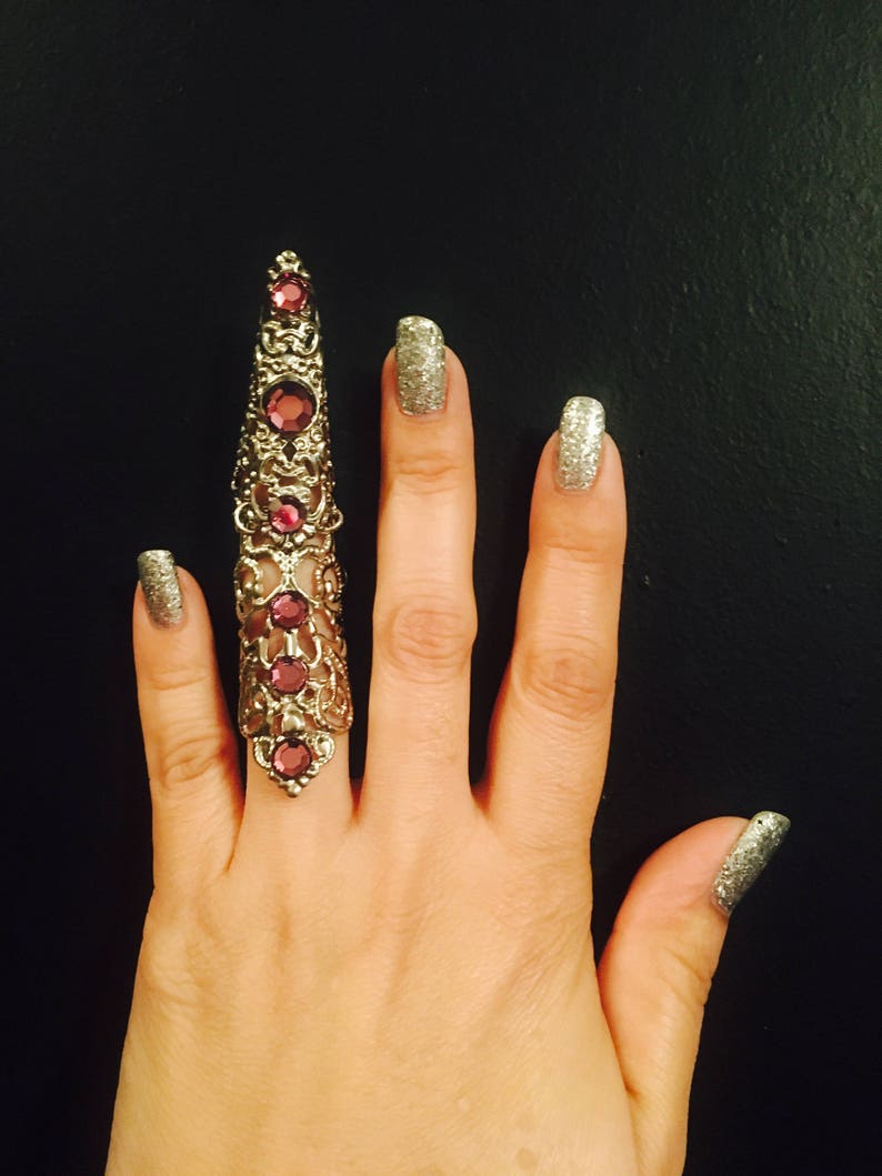 Shield ringfull nail guardFull finger ringarmor ringnail | Etsy