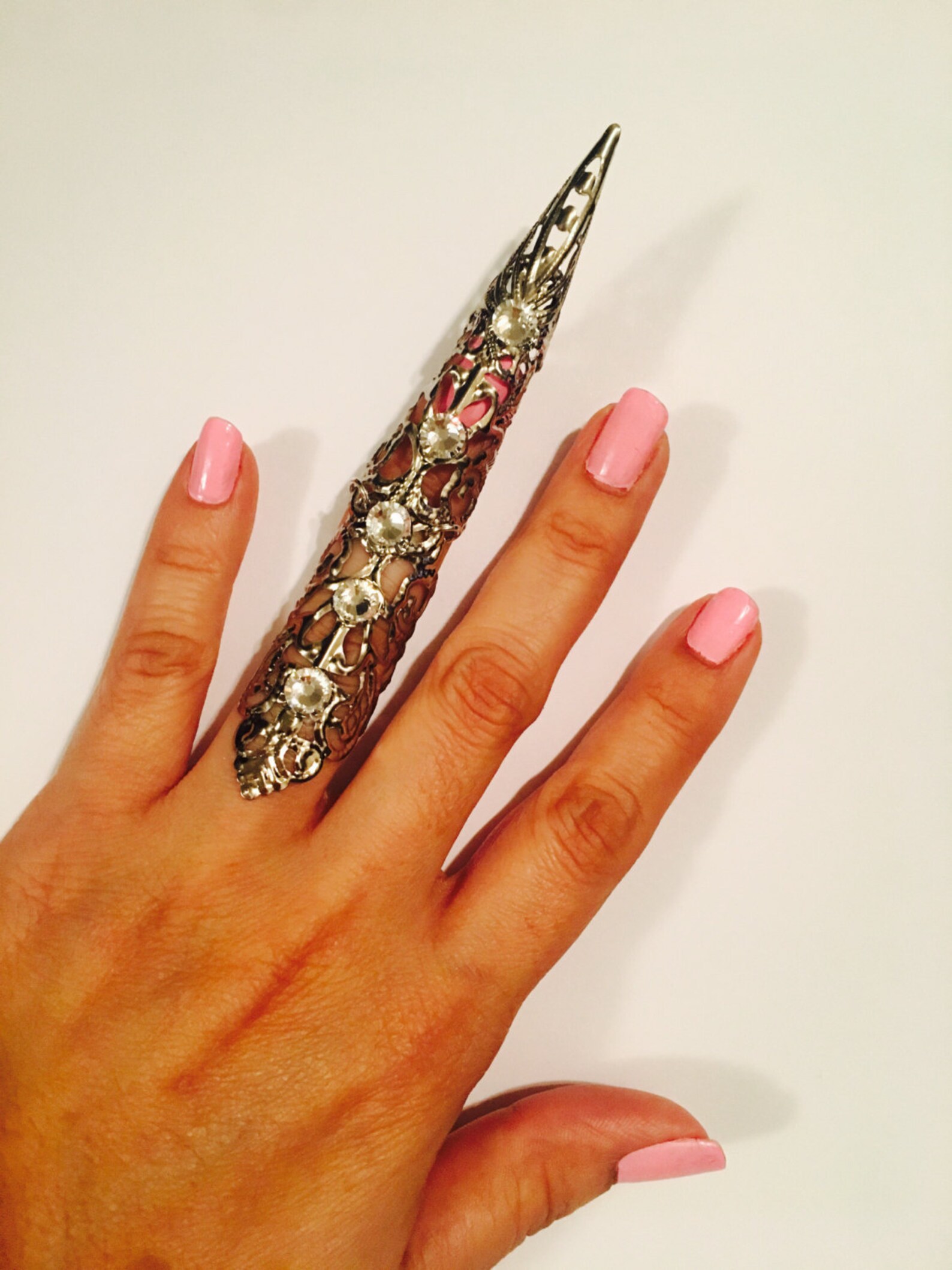 Spike Nail Guardshield Ring Armor Ring or Claw Ring Made in - Etsy