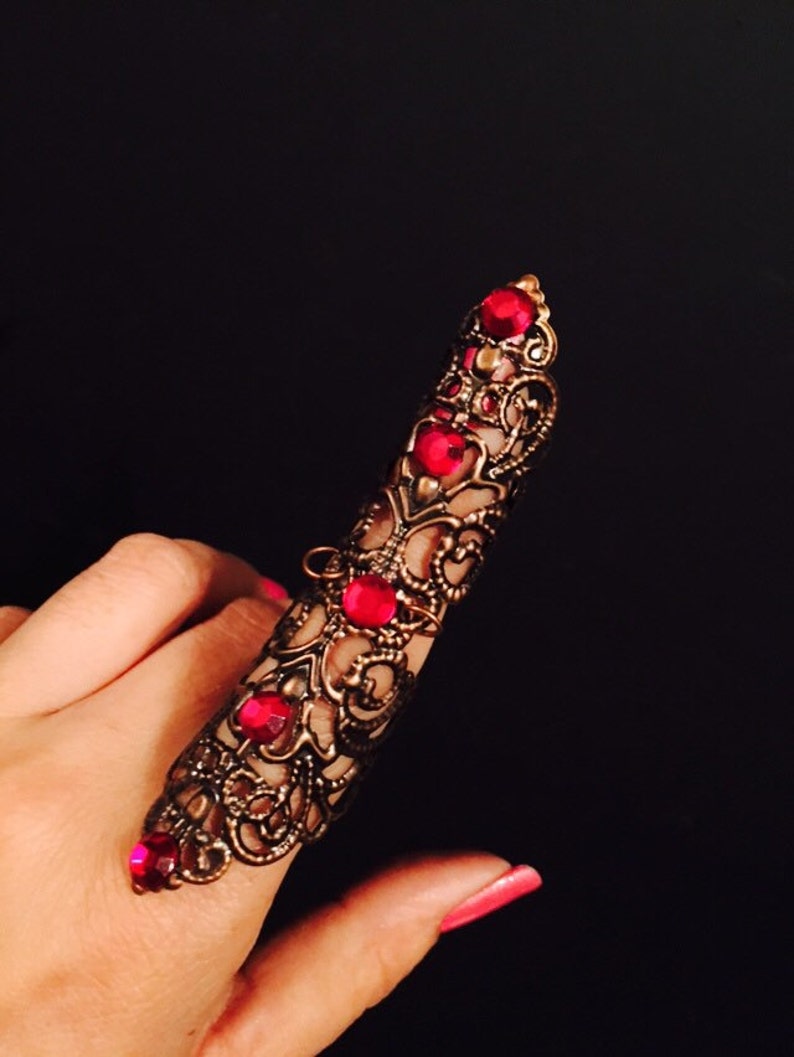 Shield Ringnail Guardfull Finger Ringarmor Ringfinger - Etsy