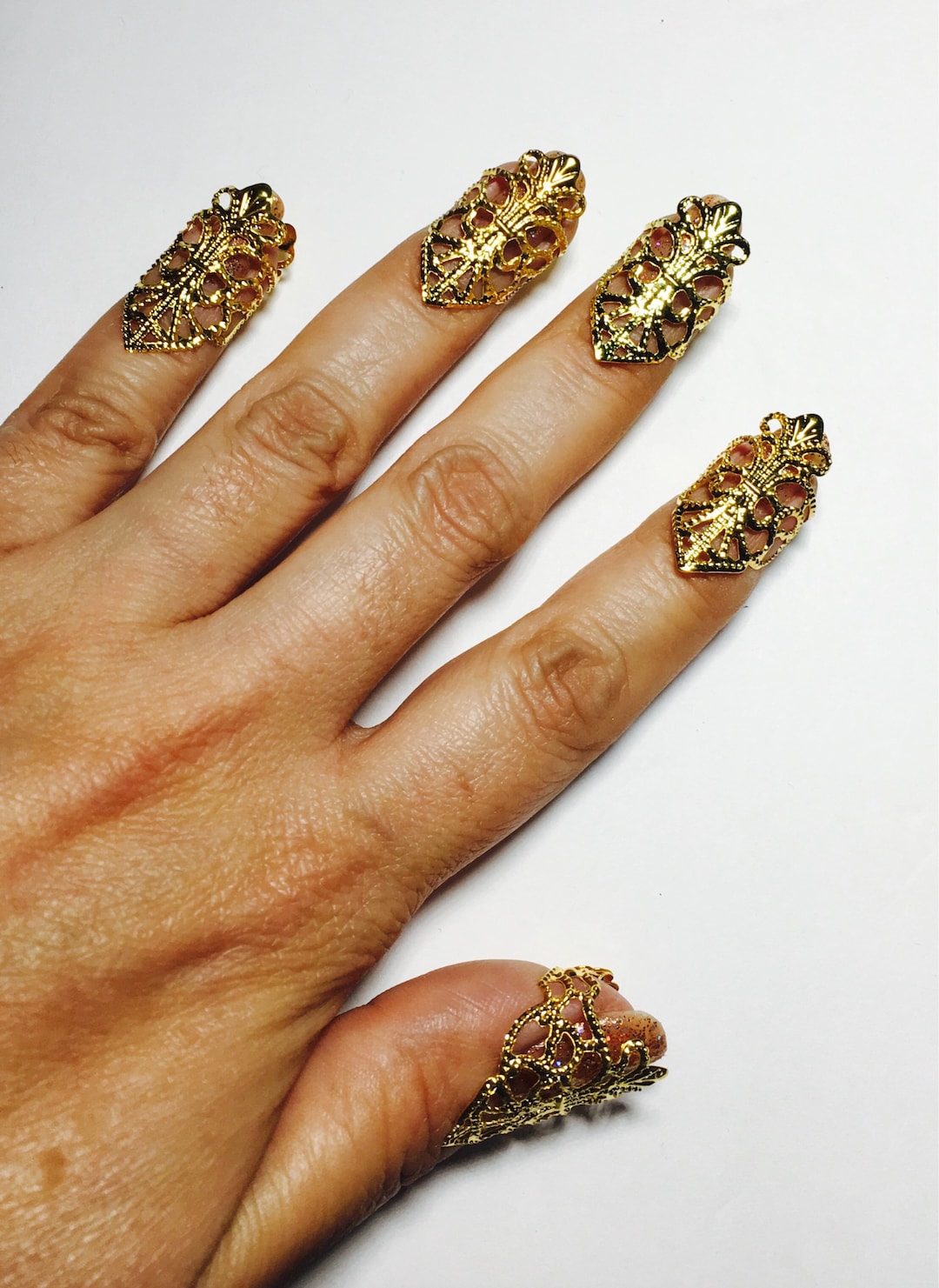 Mini Claw Rings,nail Tips,nail Guards,nail Jewels,finger Tips,metal ...