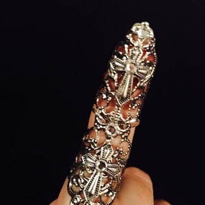 Pinky Ring, Double Cross Pinky Ring, Claw Pinky Ring, Full Finger Ring ...