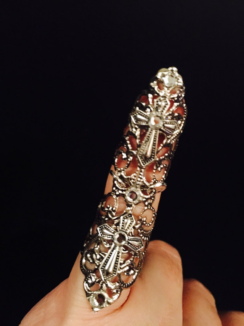 Pinky Ring Double Cross Pinky Ring Claw Pinky Ring Full - Etsy