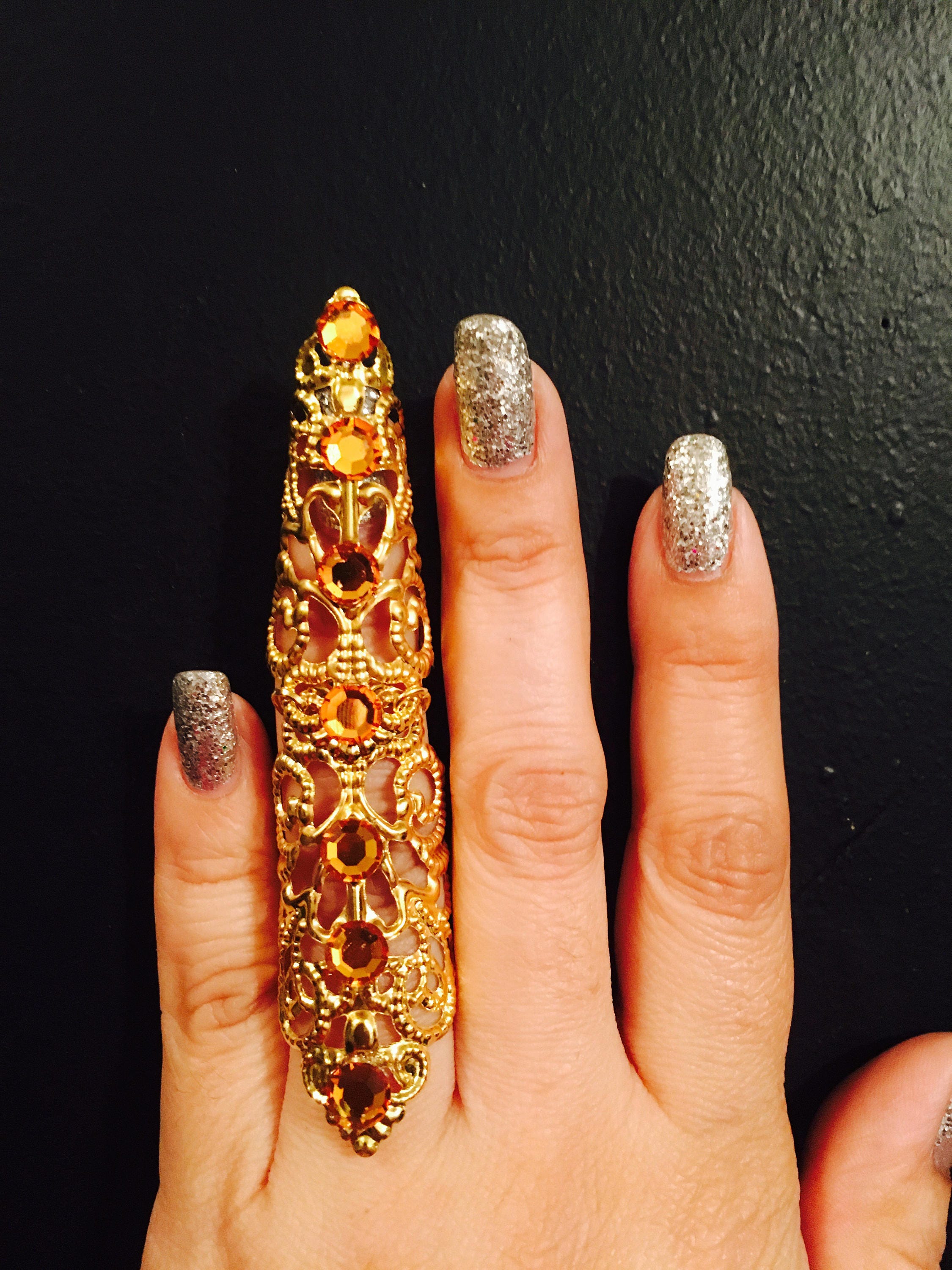 Shield Ringfull Nail Guard Full Finger Ringarmor - Etsy