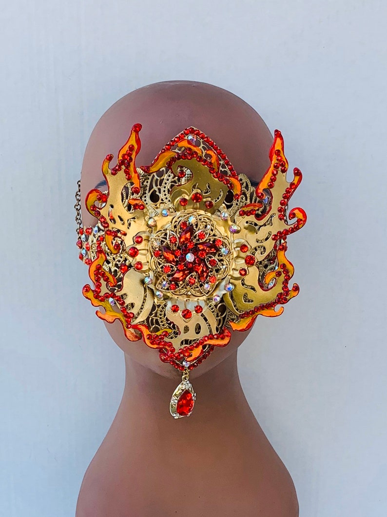 Fire maskCrystal mask3D maskmouth piecemouth guardmouth | Etsy
