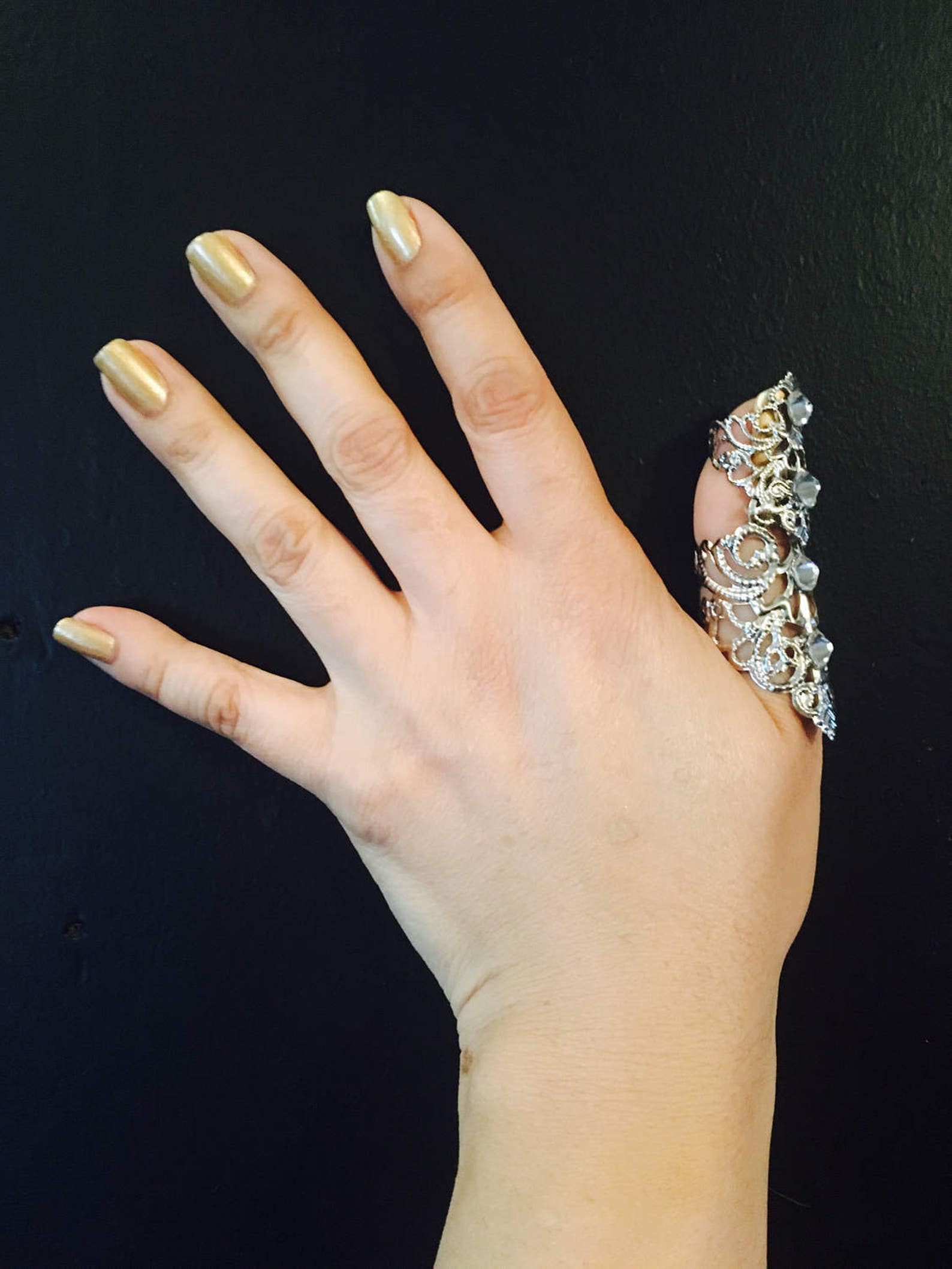 Thumb Armor Ring Shield Ring Filigree Ringmade With a - Etsy
