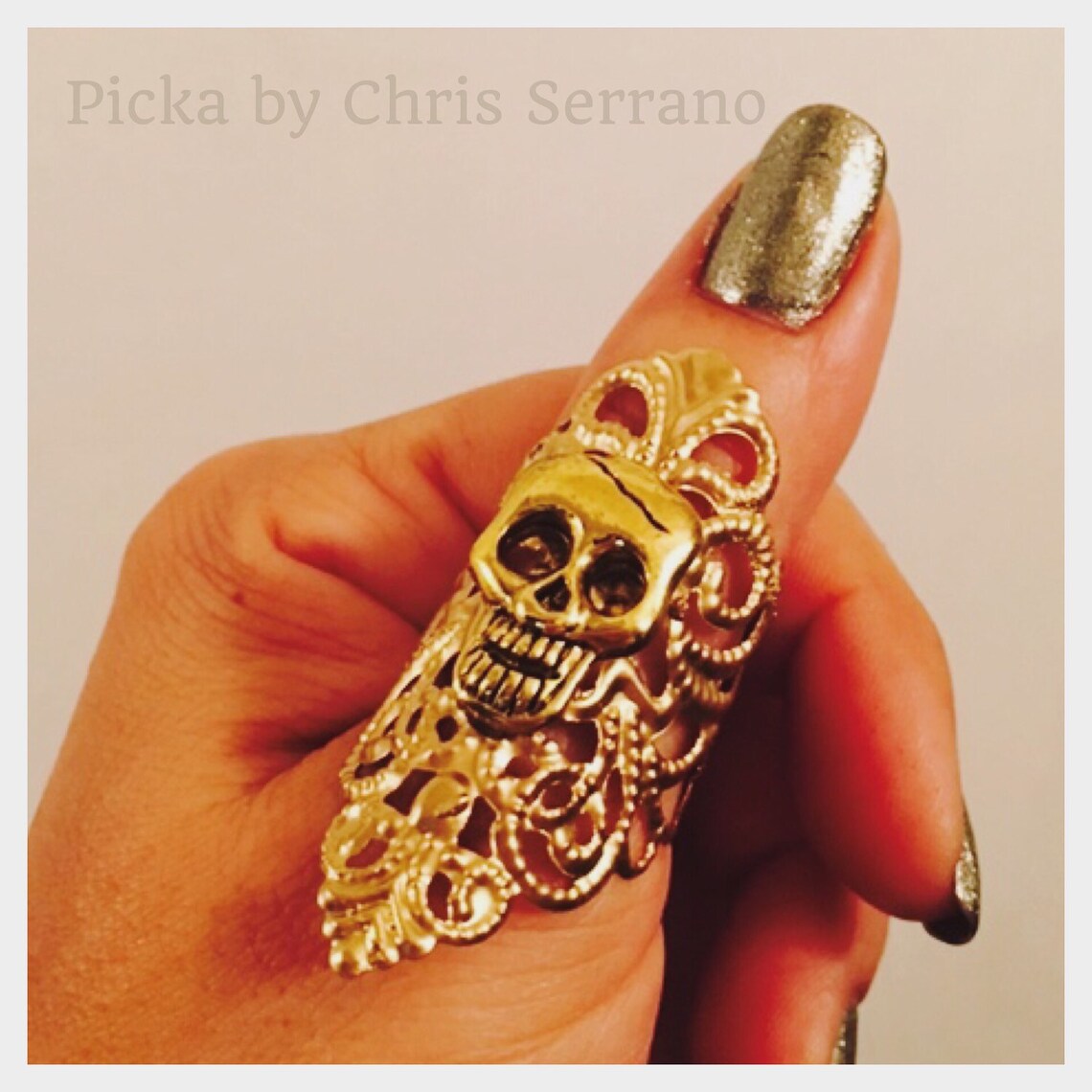 Skull Head Thumb Ring or Ring Made With a Vintage Style - Etsy