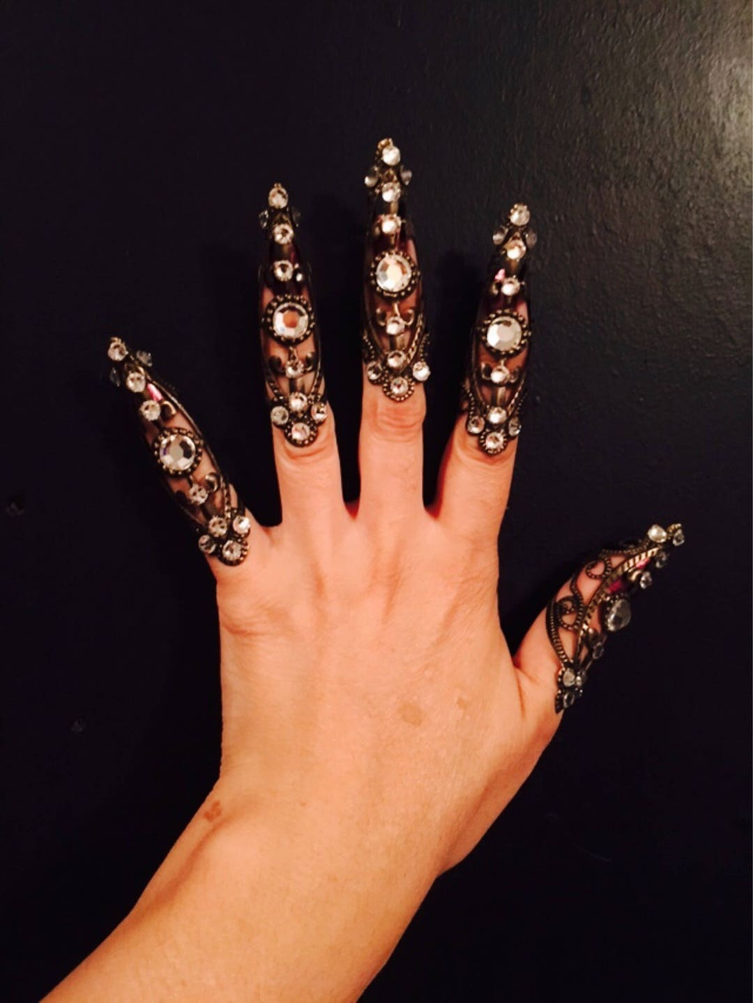 Victorian Style Lace Claws,nail Guards,nail Tips,claw Rings,armor Rings ...
