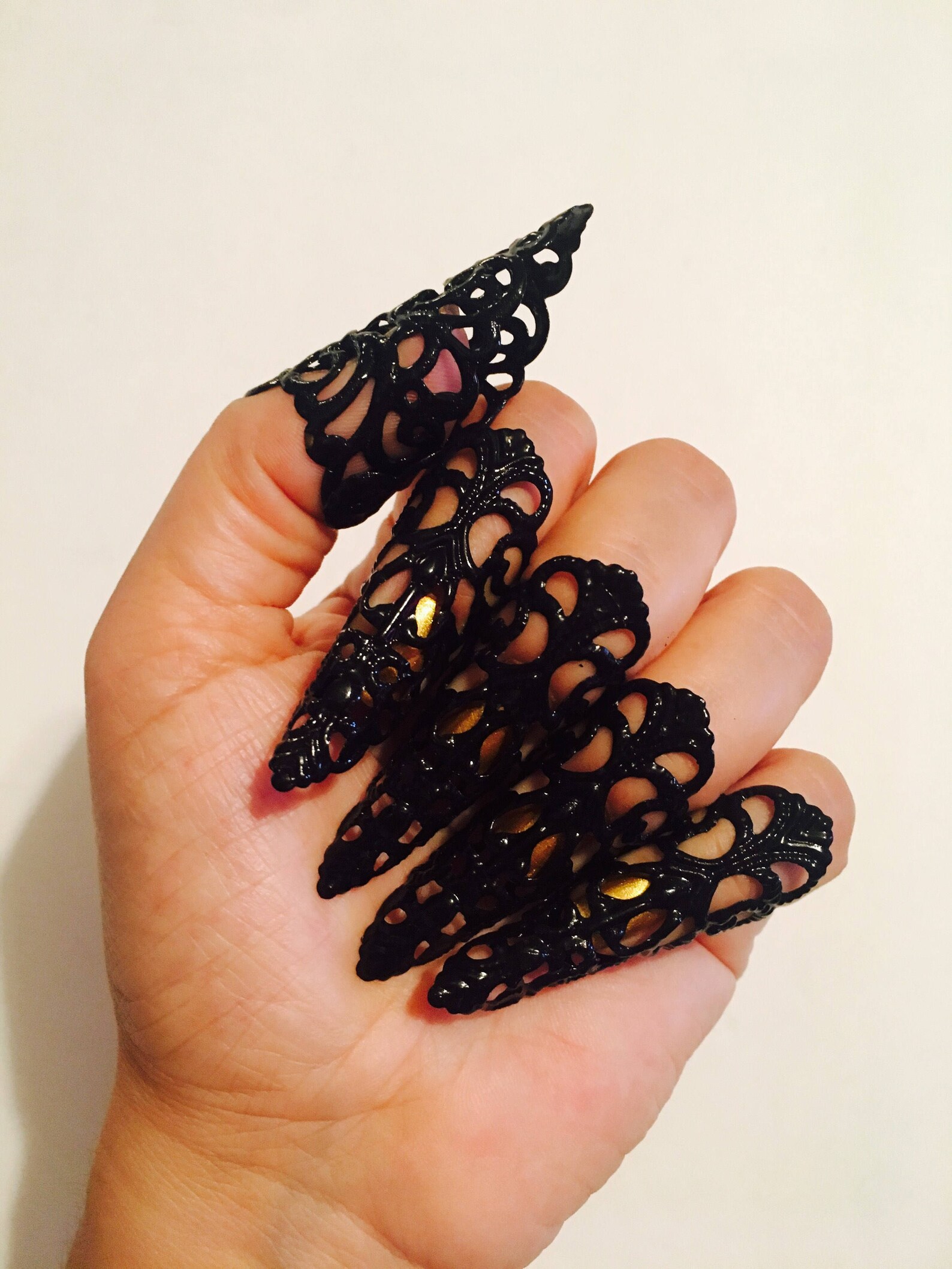 10 Pcs Arrow Claw Ringsmetal Finger Tipsmetal - Etsy