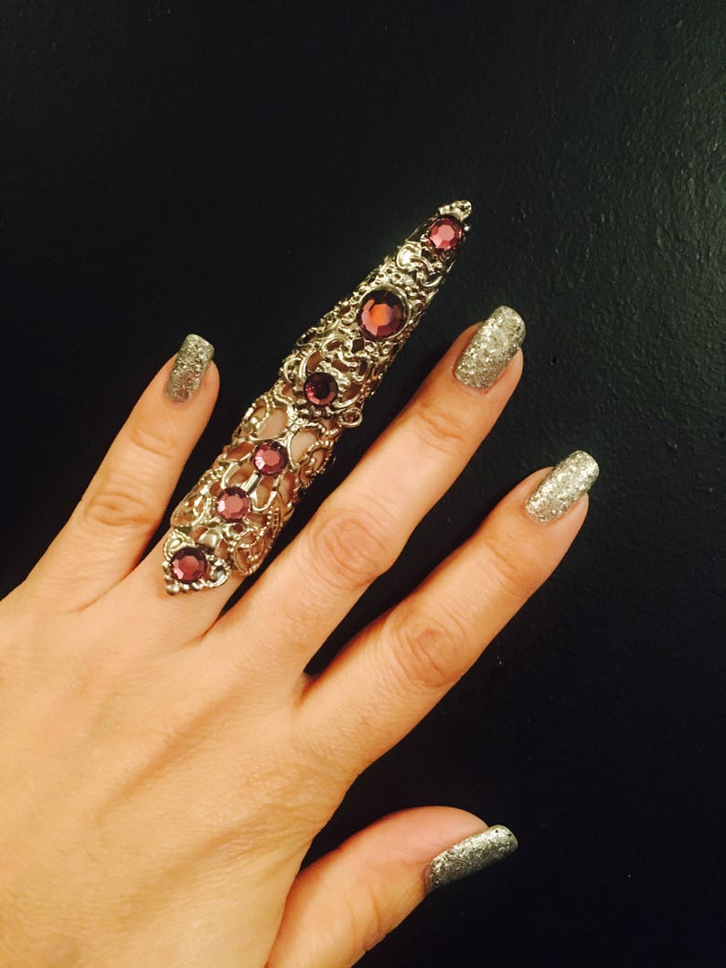 Shield ringfull nail guardFull finger ringarmor ringnail | Etsy