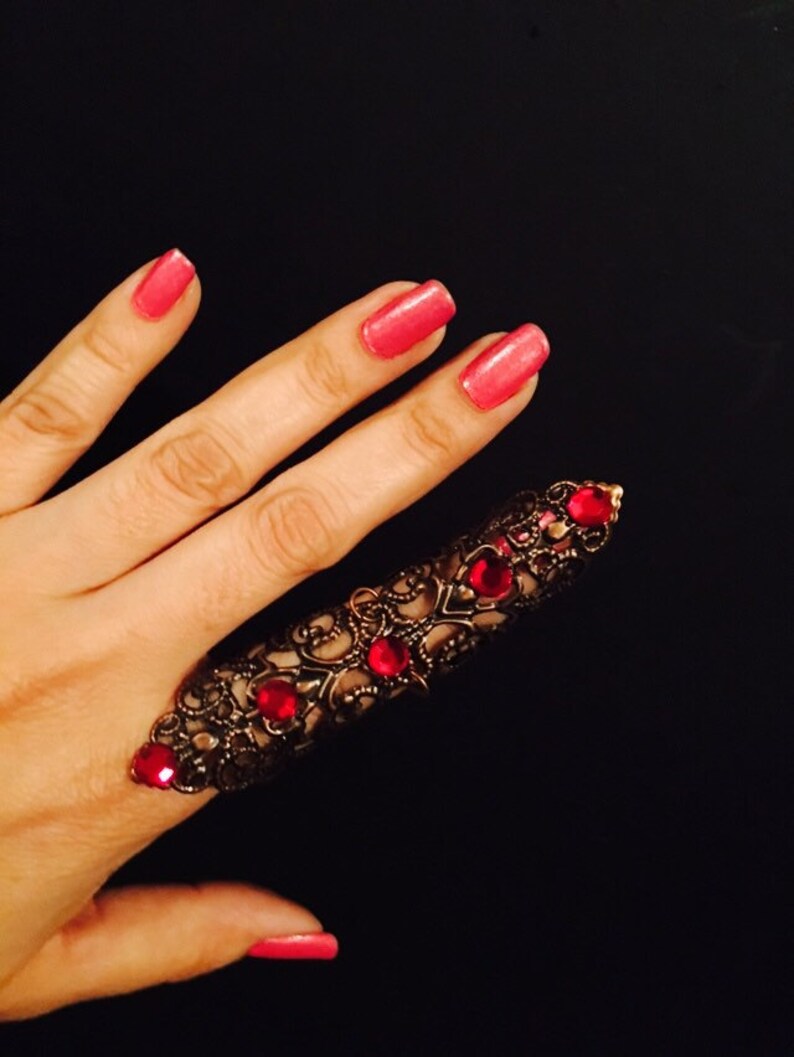 Shield Ringnail Guardfull Finger Ringarmor Ringfinger - Etsy