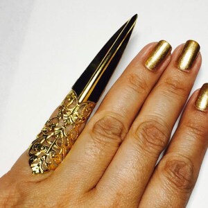 Arrow Tip Claw Ringsnail Guardsmetal Nail Tipsmetal Finger - Etsy