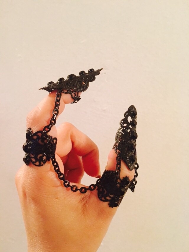 Doble Arrow Claw Ring and Thumb Clawslave Thumb Ring Made - Etsy